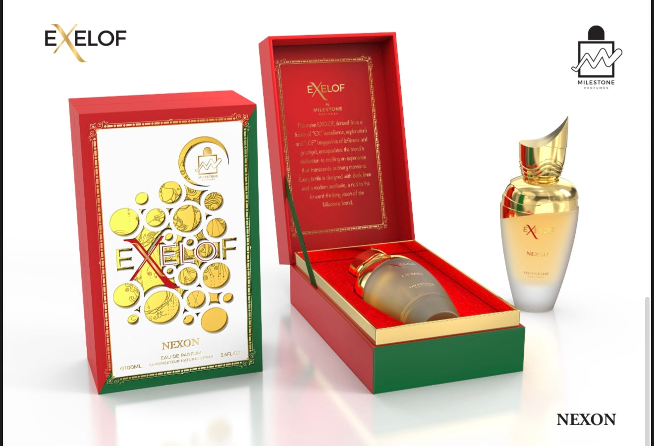 Exelof Nexon by Milestone 85 ml EAU De Parfum – Iris Fragance